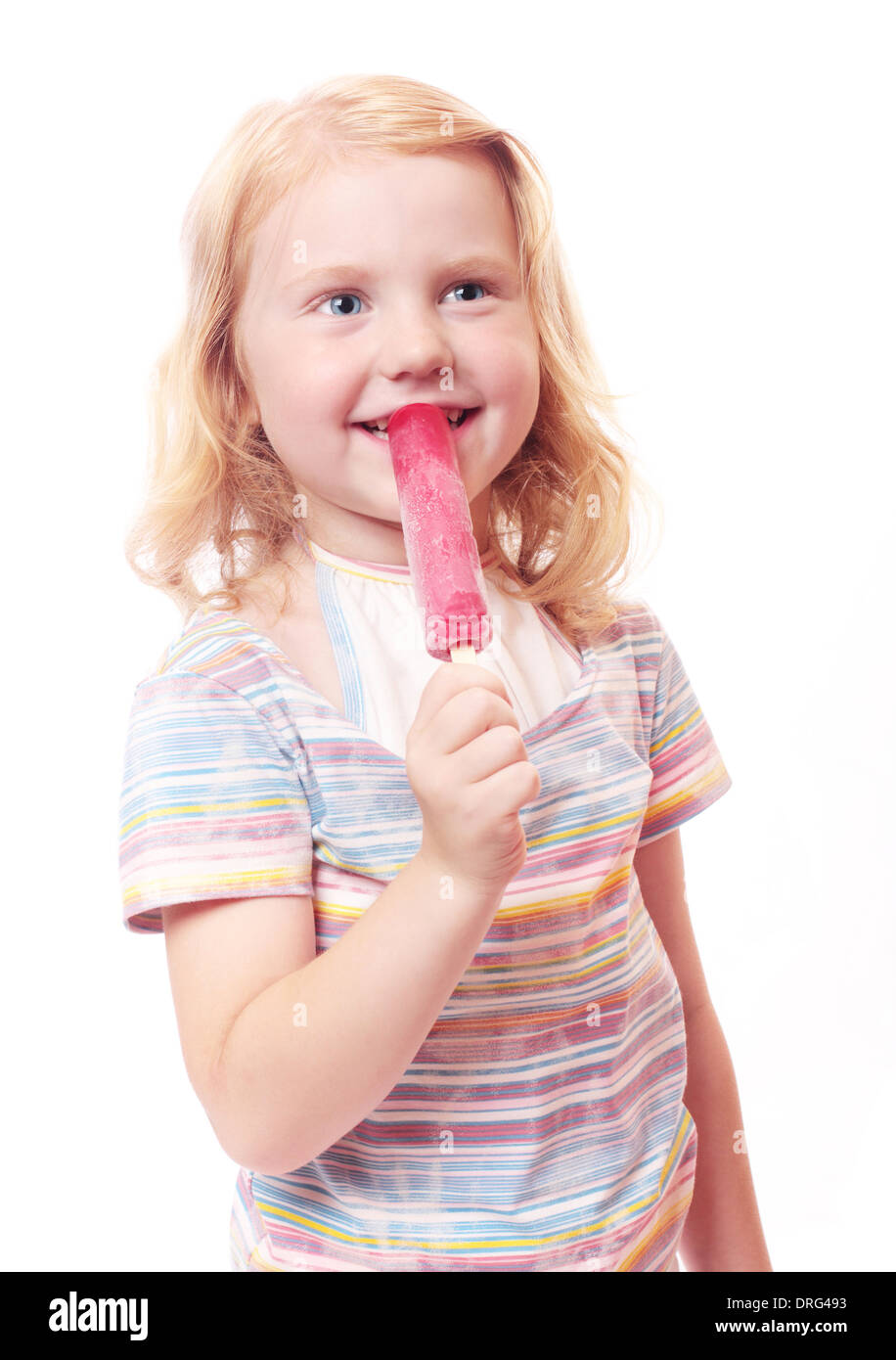 smile girl with ice cream Stock Photo - Alamy