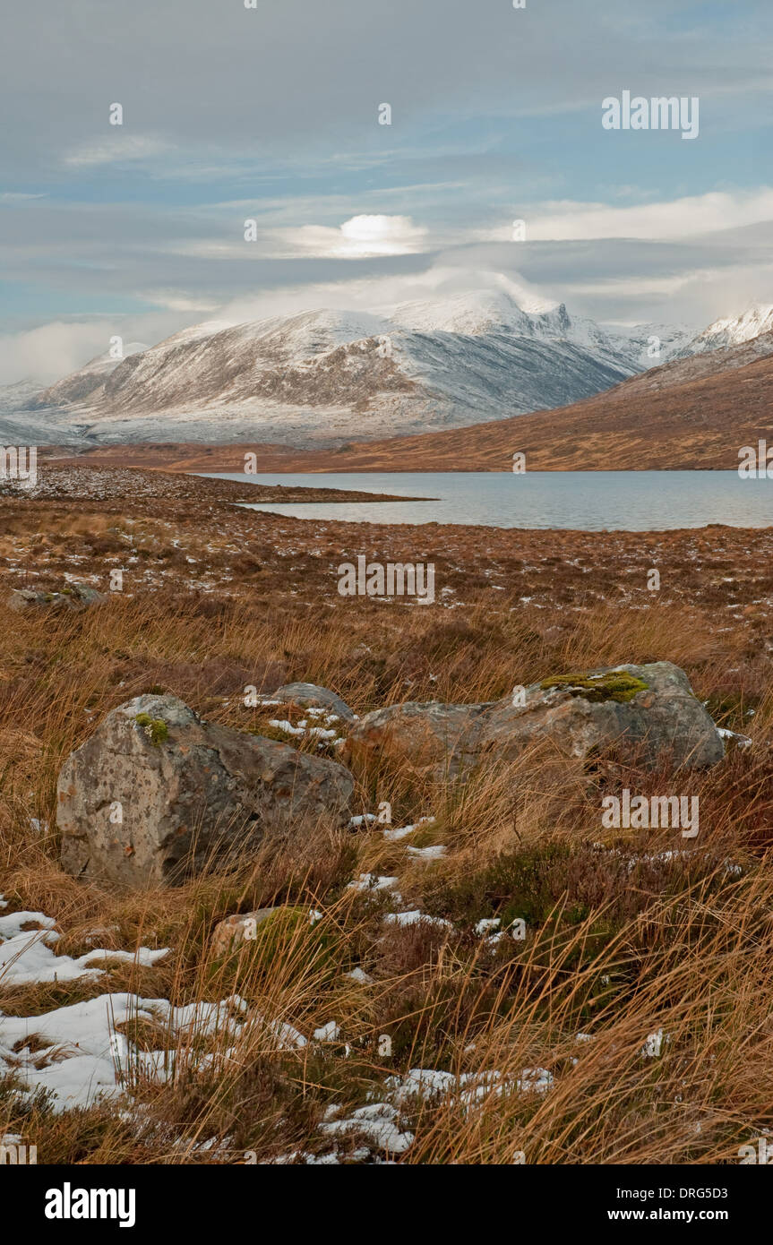 Beinn Dearg and Loch Glascarnoch Stock Photo - Alamy