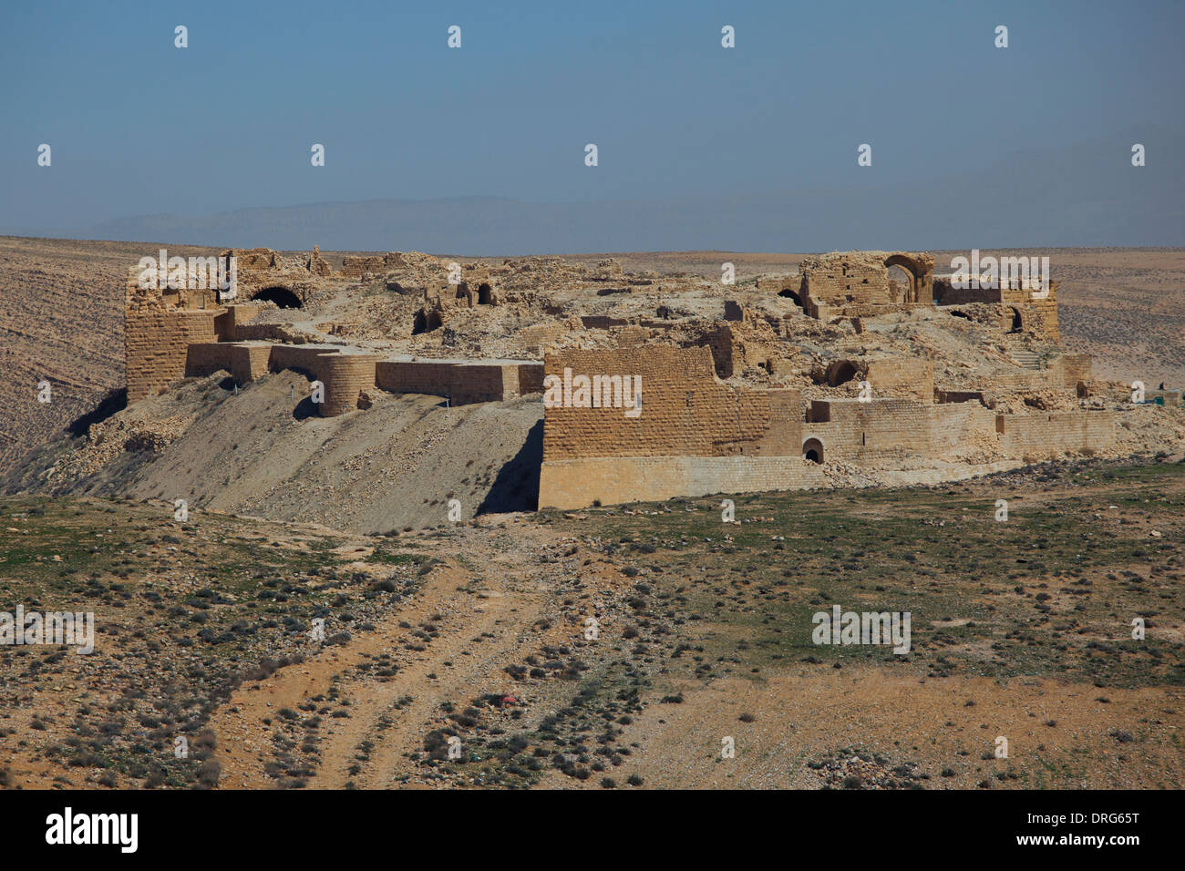 View of Montreal castle or Qal'at ash-Shawbak called Shobak Shoubak or ...