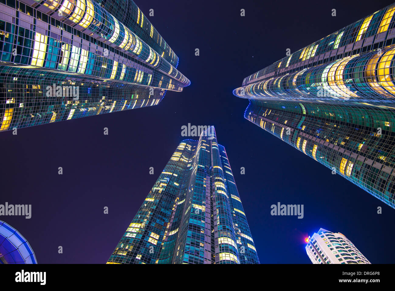 Busan, South Korea skyline at Haeundae District Stock Photo - Alamy