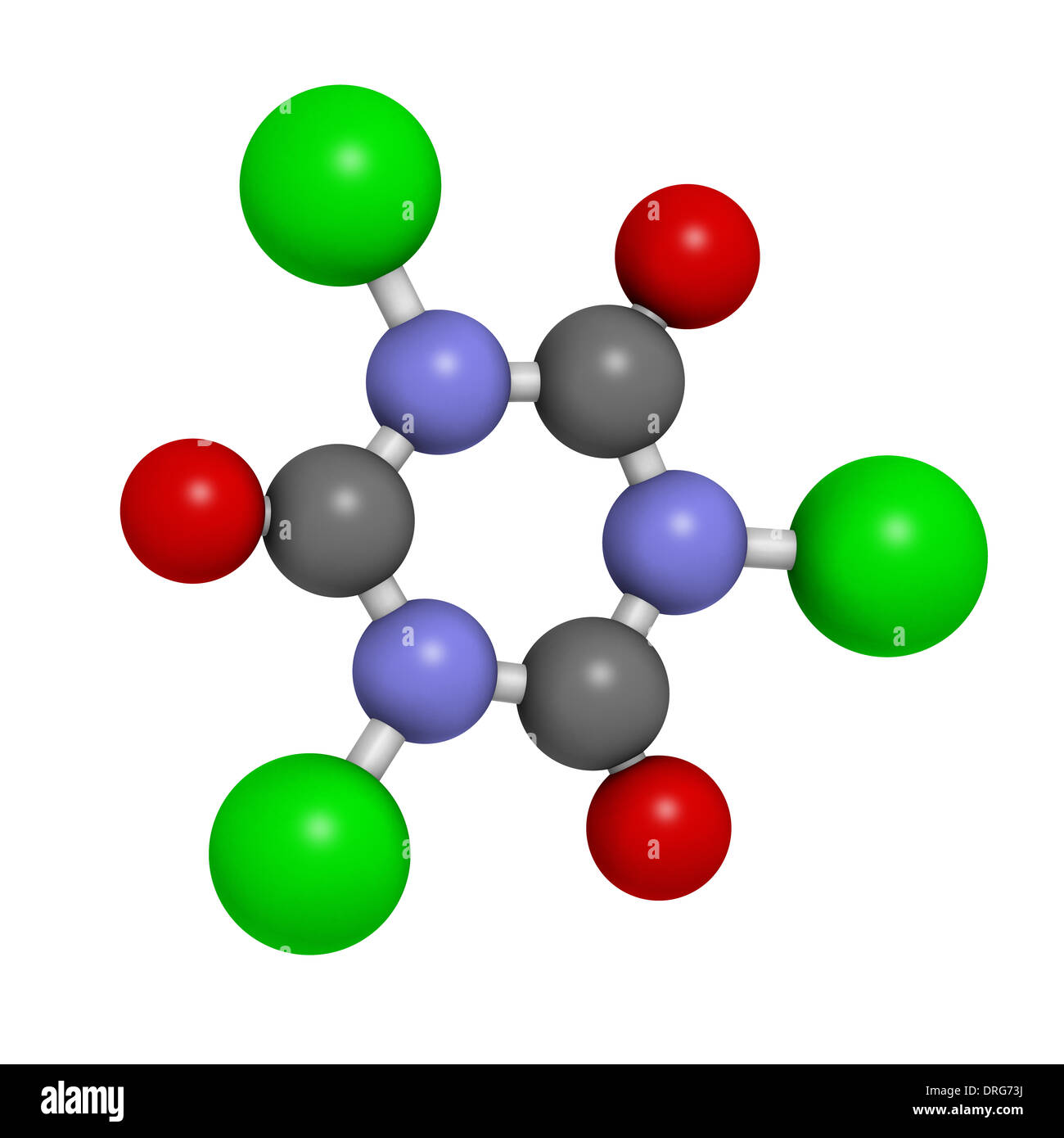 Trichloroisocyanuric acid molecule hi-res stock photography and images ...