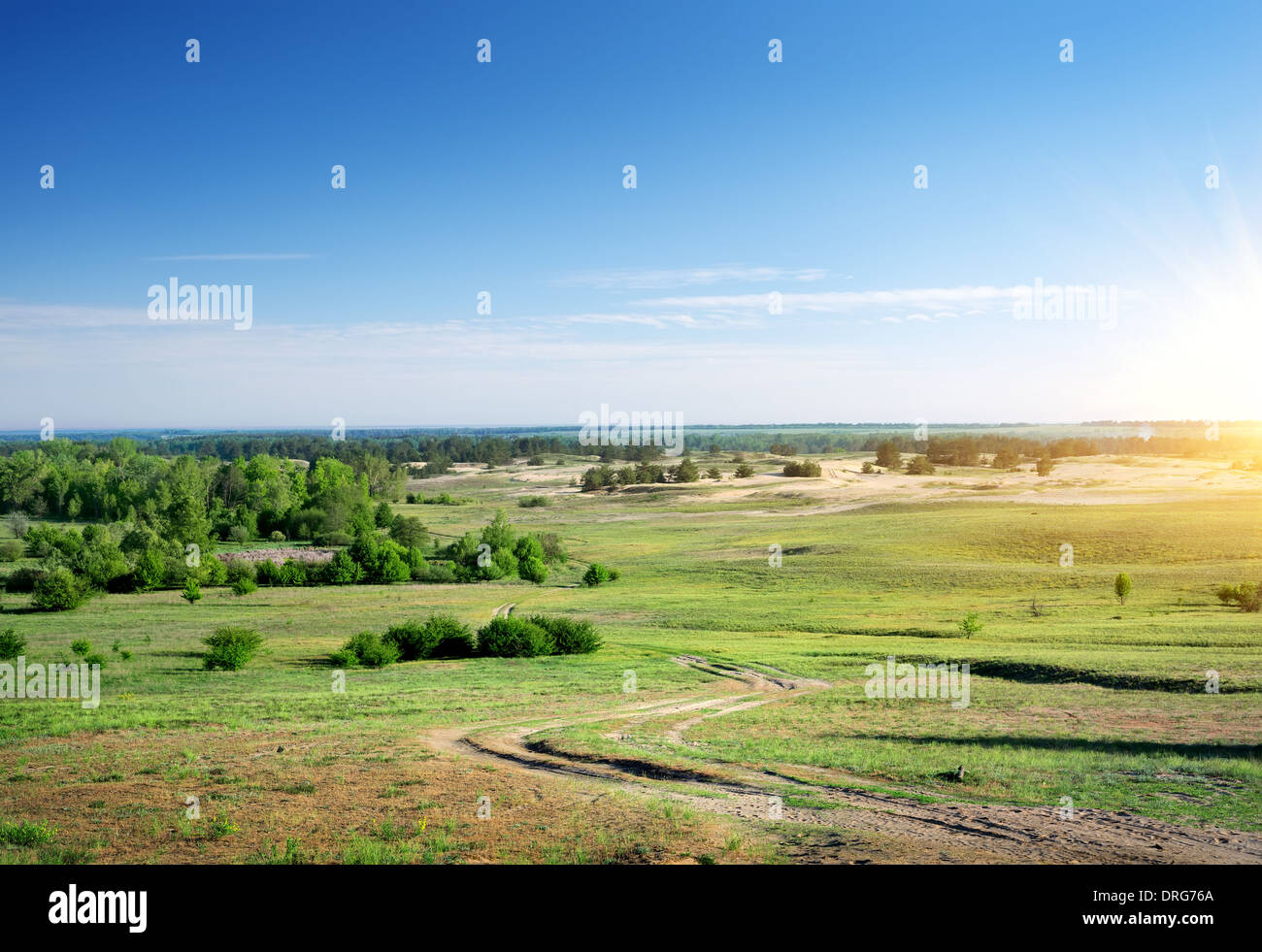 Evening plain hi-res stock photography and images - Alamy