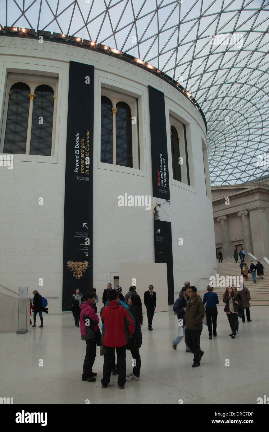 British Museum entrance hall London Stock Photo - Alamy
