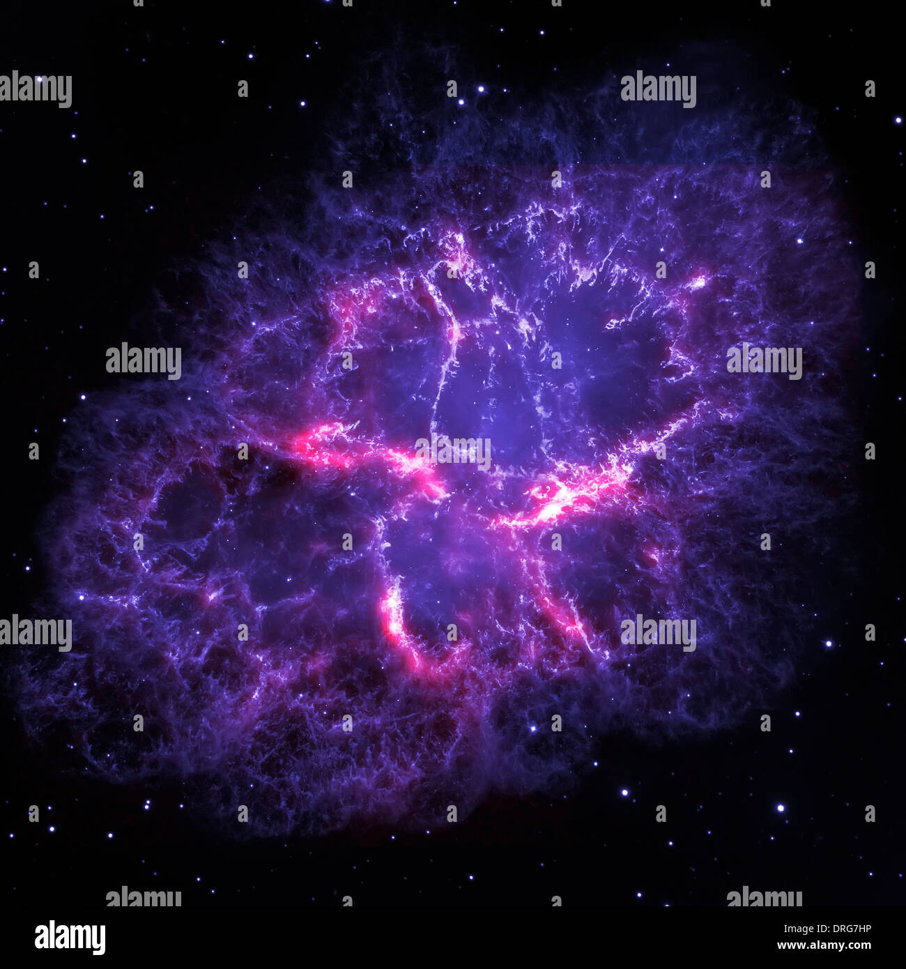 This Image Shows A Composite View Of The Crab Nebula An Iconic Supernova Remnant In Our Milky