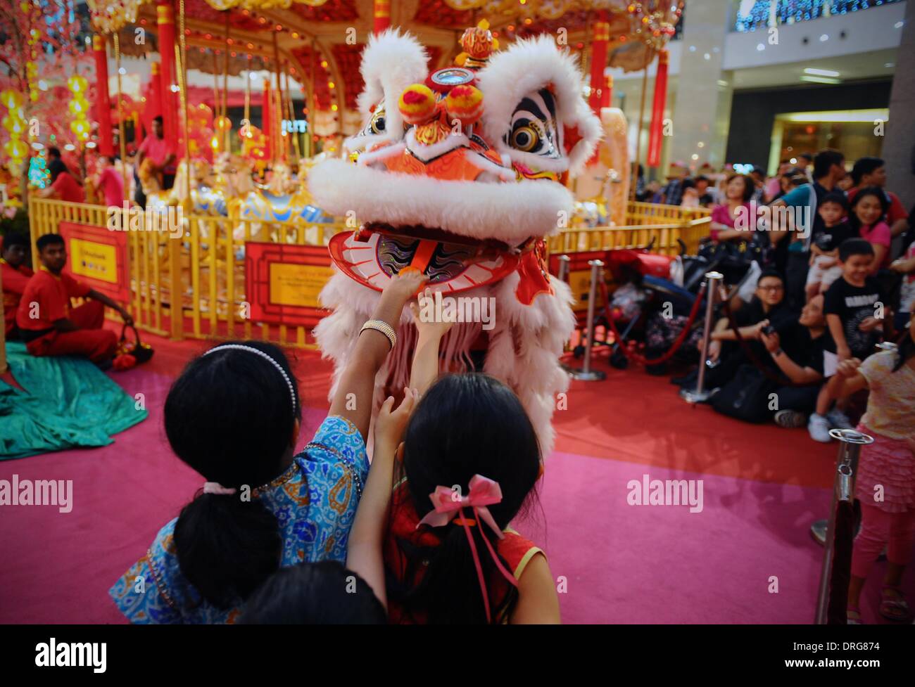Jan. 25, 2014 - Kuala Lumpur, Malaysia - Children taking mandarin ...