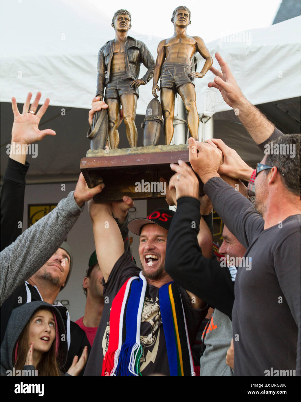 Half Moon Bay, California, USA. 24th Jan, 2014. South African surfer ...