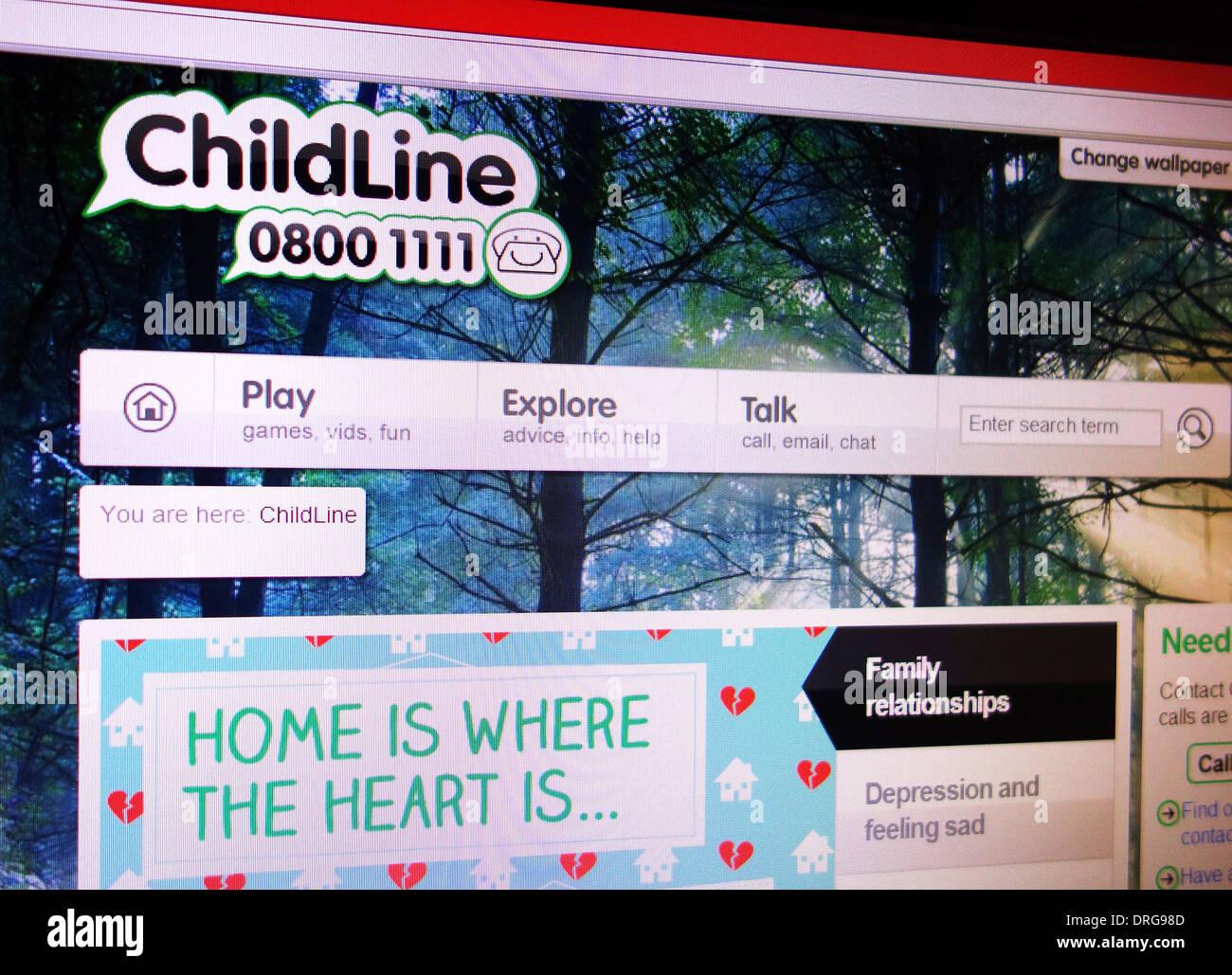 Childline hi-res stock photography and images - Alamy