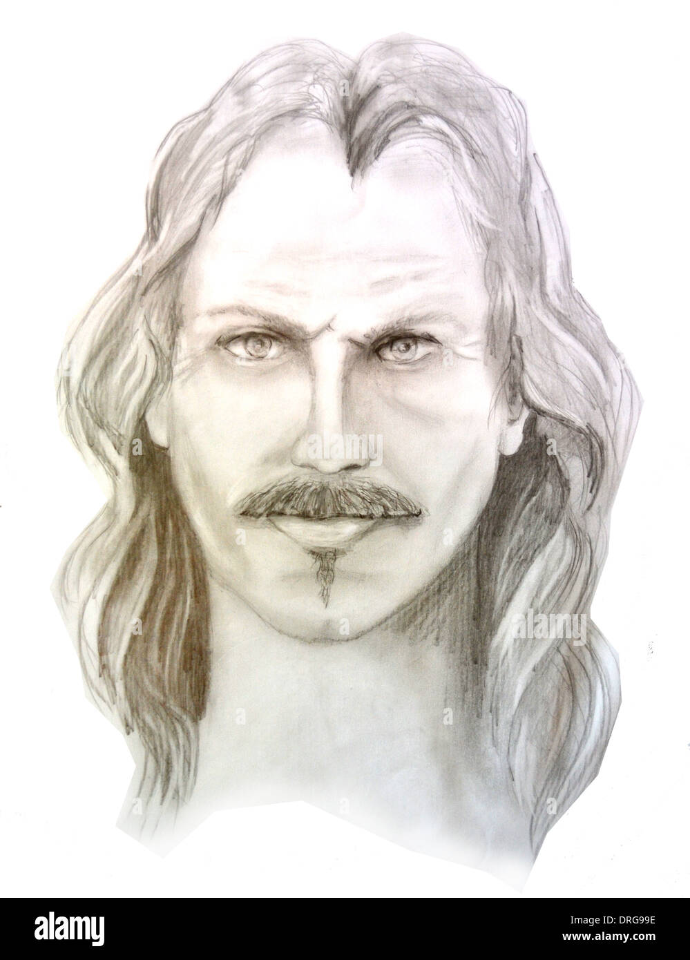 Man portrait serious drawing hi-res stock photography and images - Alamy