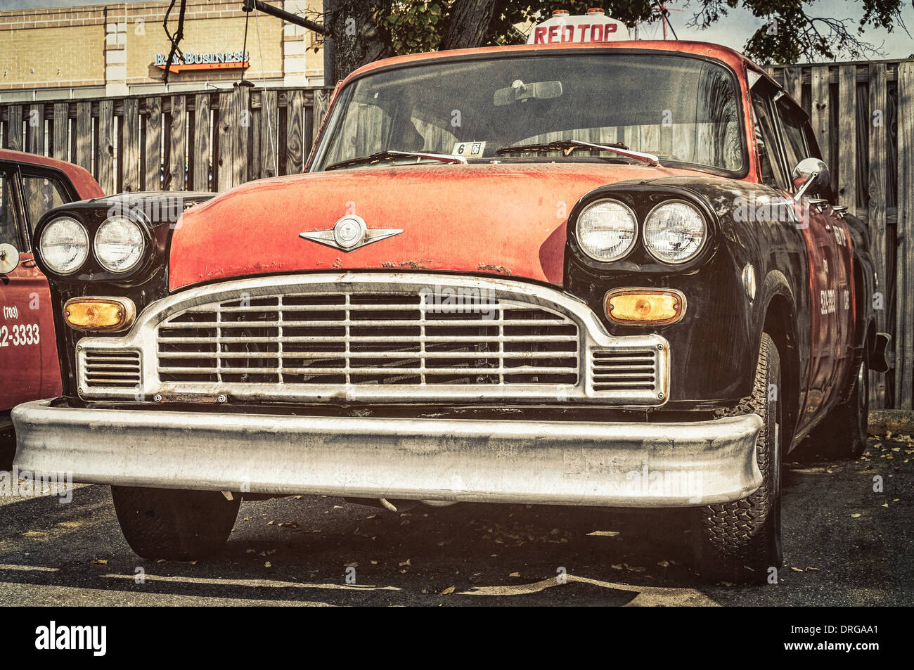 Red Top Checker Marathon Cab, Falls Church, Virginia Stock Photo - Alamy