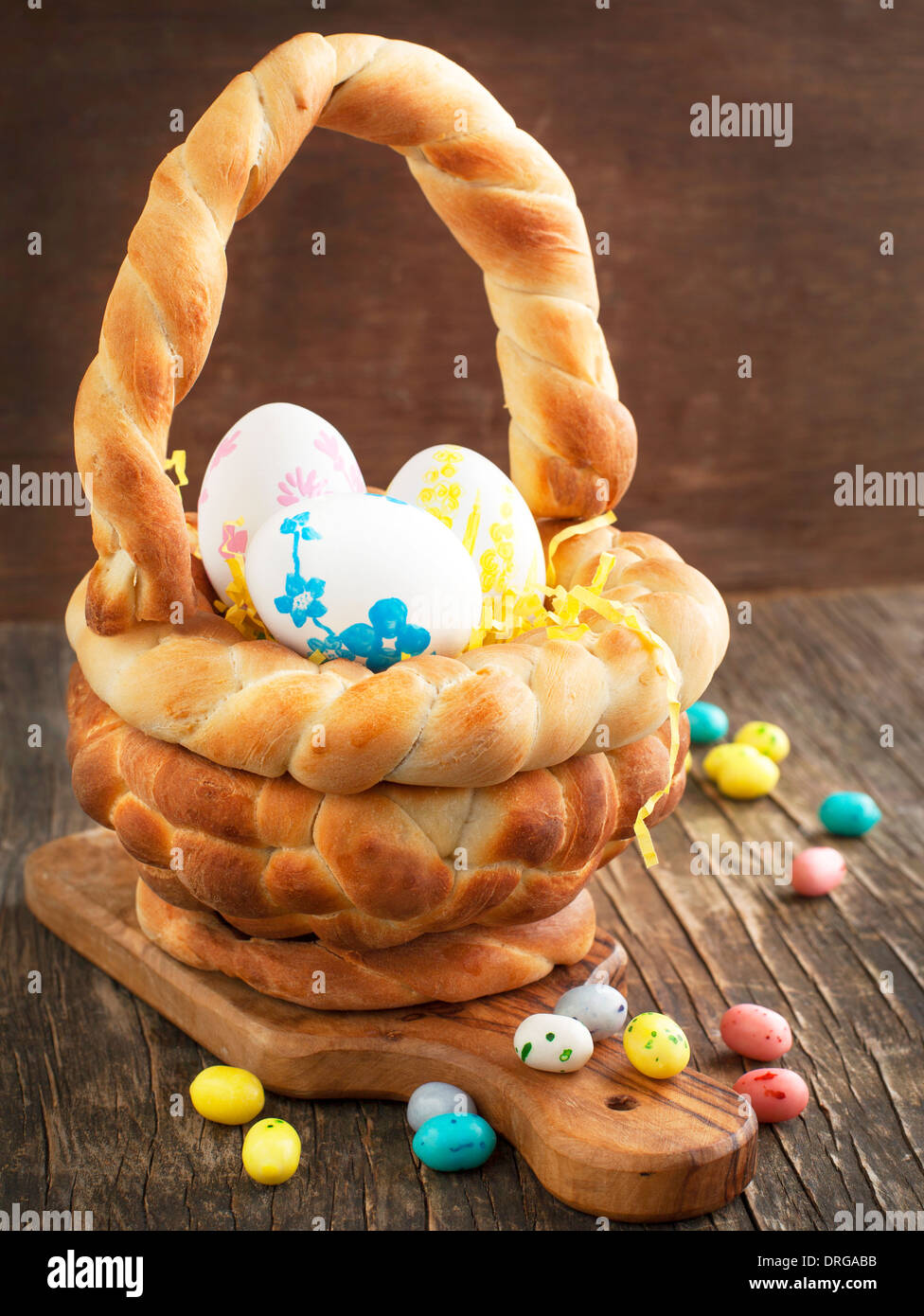 Easter braided basket Stock Photo - Alamy