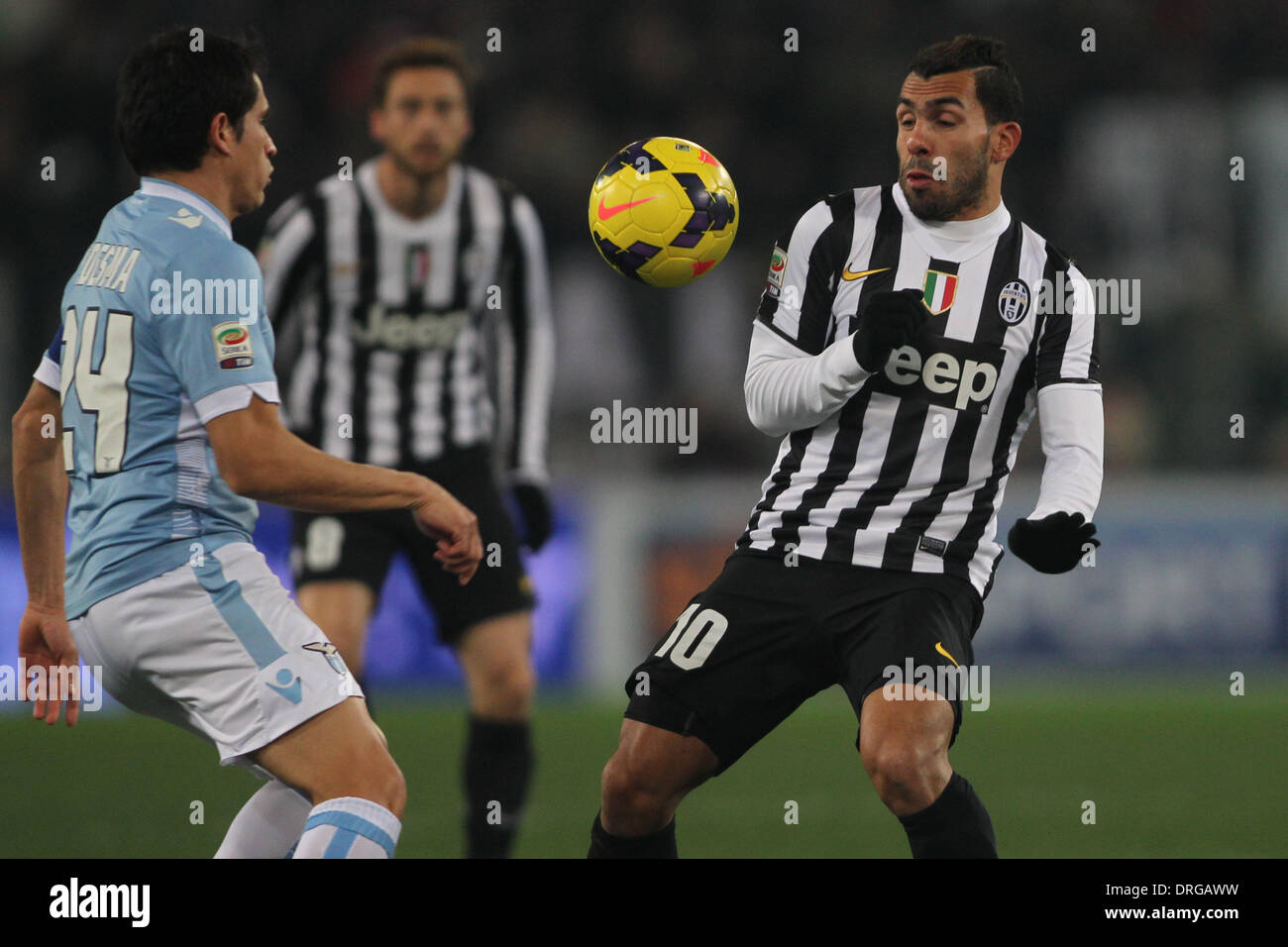 Rome, Italy. 25th Jan, 2014. Olympic Stadium - Italian League: Serie A ...