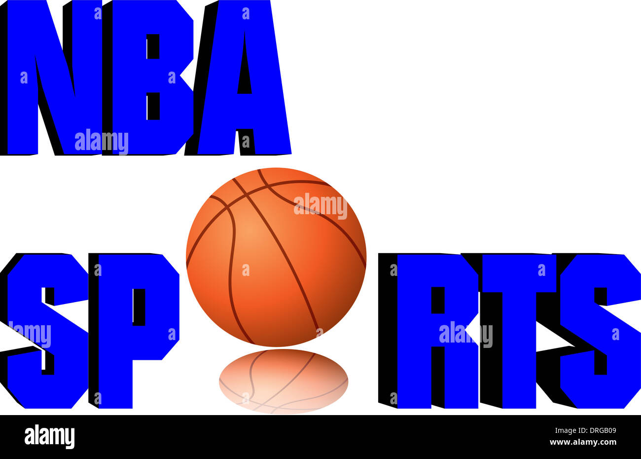 Blue NBA sports clip art Stock Photo - Alamy