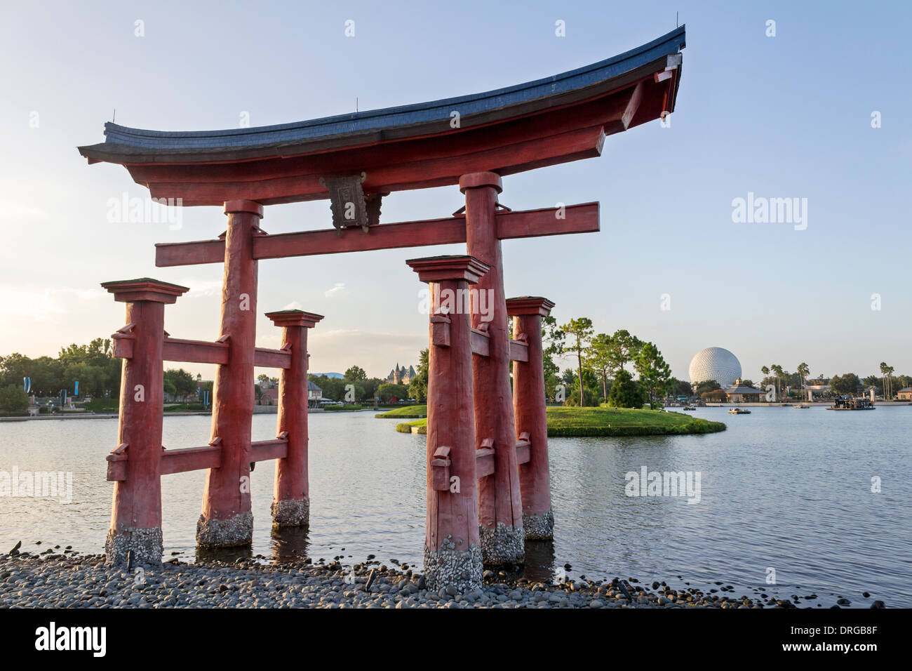 Visitors, families, children, people having fun in Epcot in Walt Disney ...
