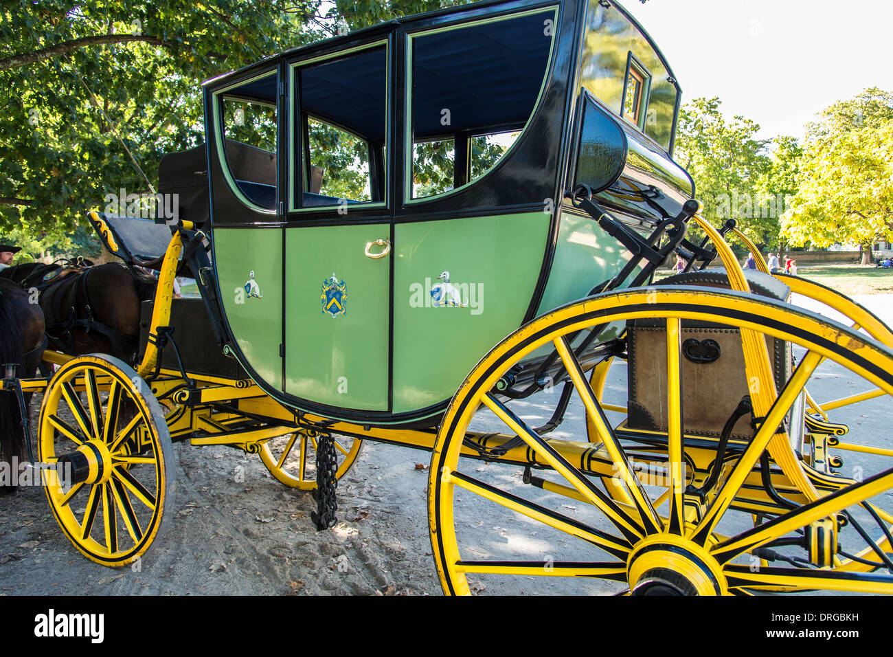 Colonial Williamsburg carriage which was common colonial era ...