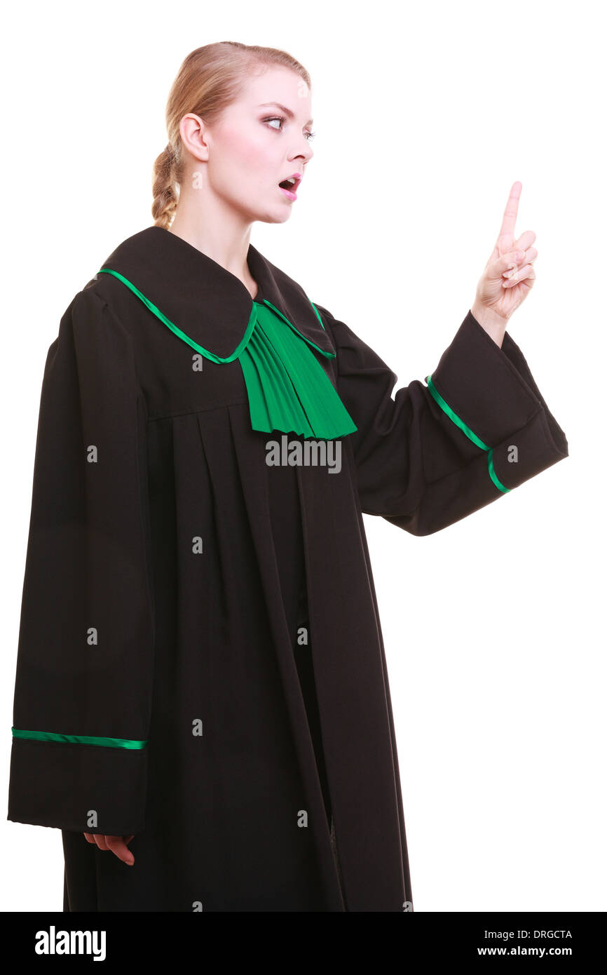 Law court or justice. Portrait emotional angry woman lawyer attorney ...