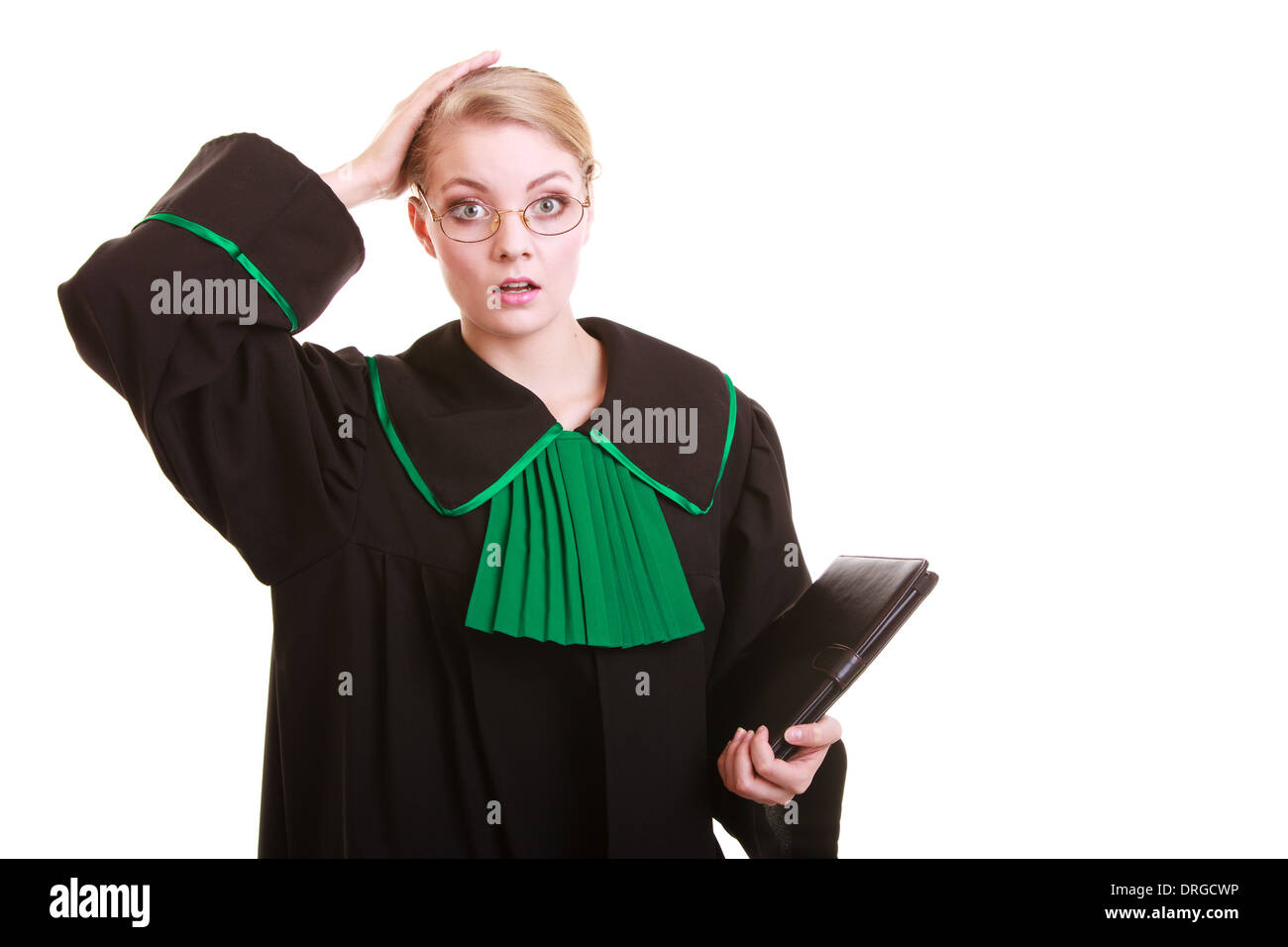 Judge wearing black gown hi-res stock photography and images - Alamy