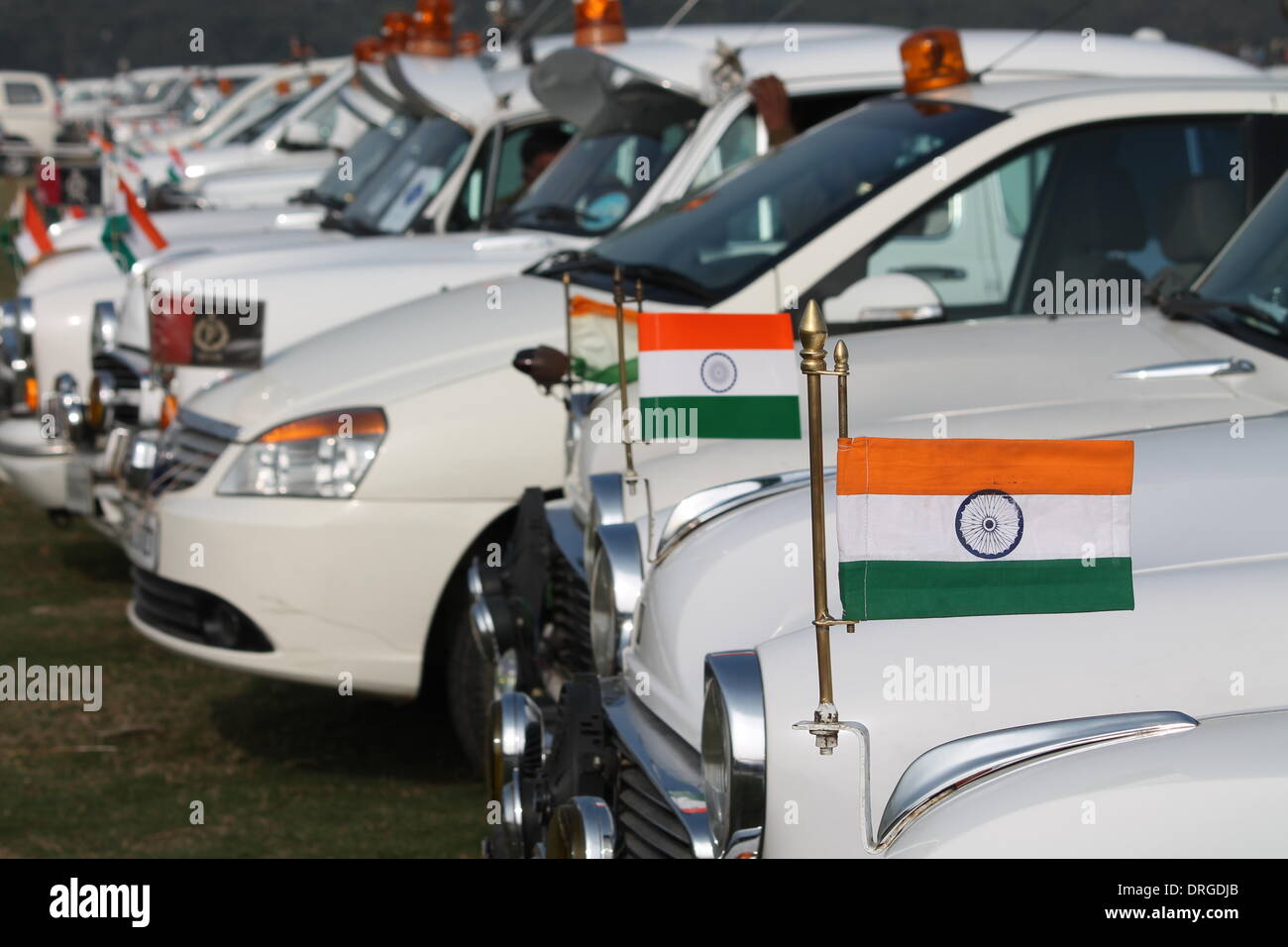 Indian police vehicles hi-res stock photography and images - Alamy