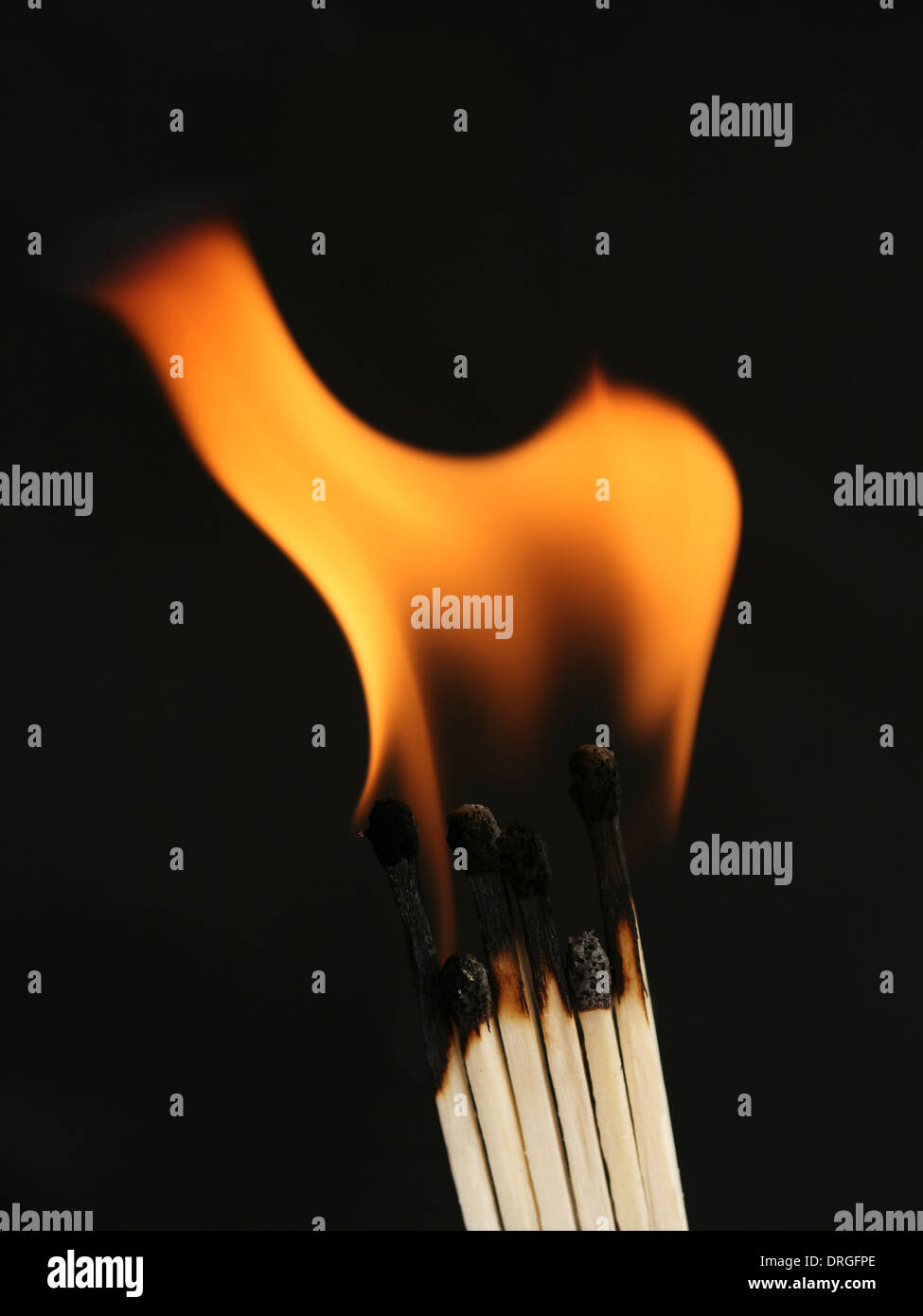 picture of matches: flame burning Stock Photo - Alamy