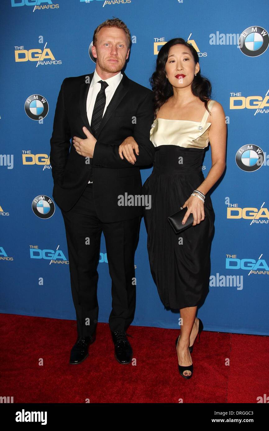 Los Angeles, California, USA. 25th Jan, 2014. Kevin McKidd; Sandra Oh ...