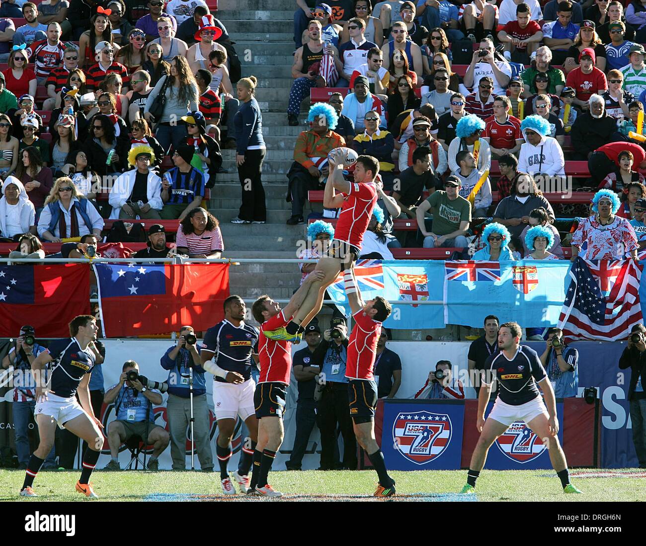 Las Vegas, Nevada, USA. 25th Jan, 2014. USA Rugby team plays Spain ...