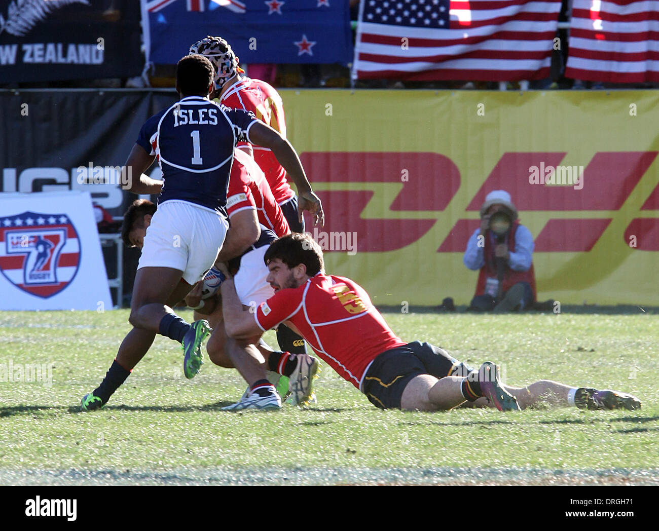 Las Vegas, Nevada, USA. 25th Jan, 2014. USA Rugby team plays Spain ...