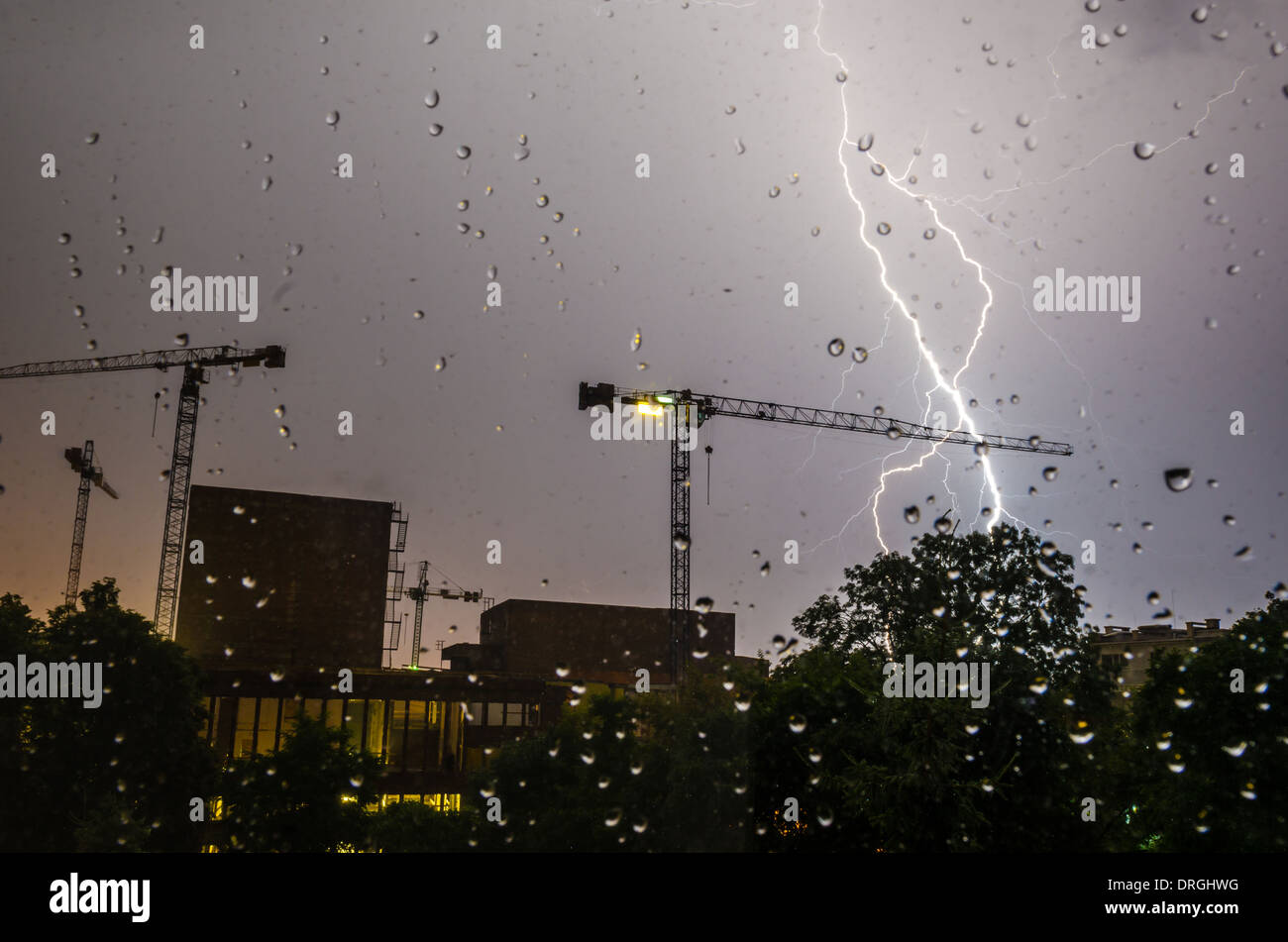 Lightning through window hi-res stock photography and images - Alamy