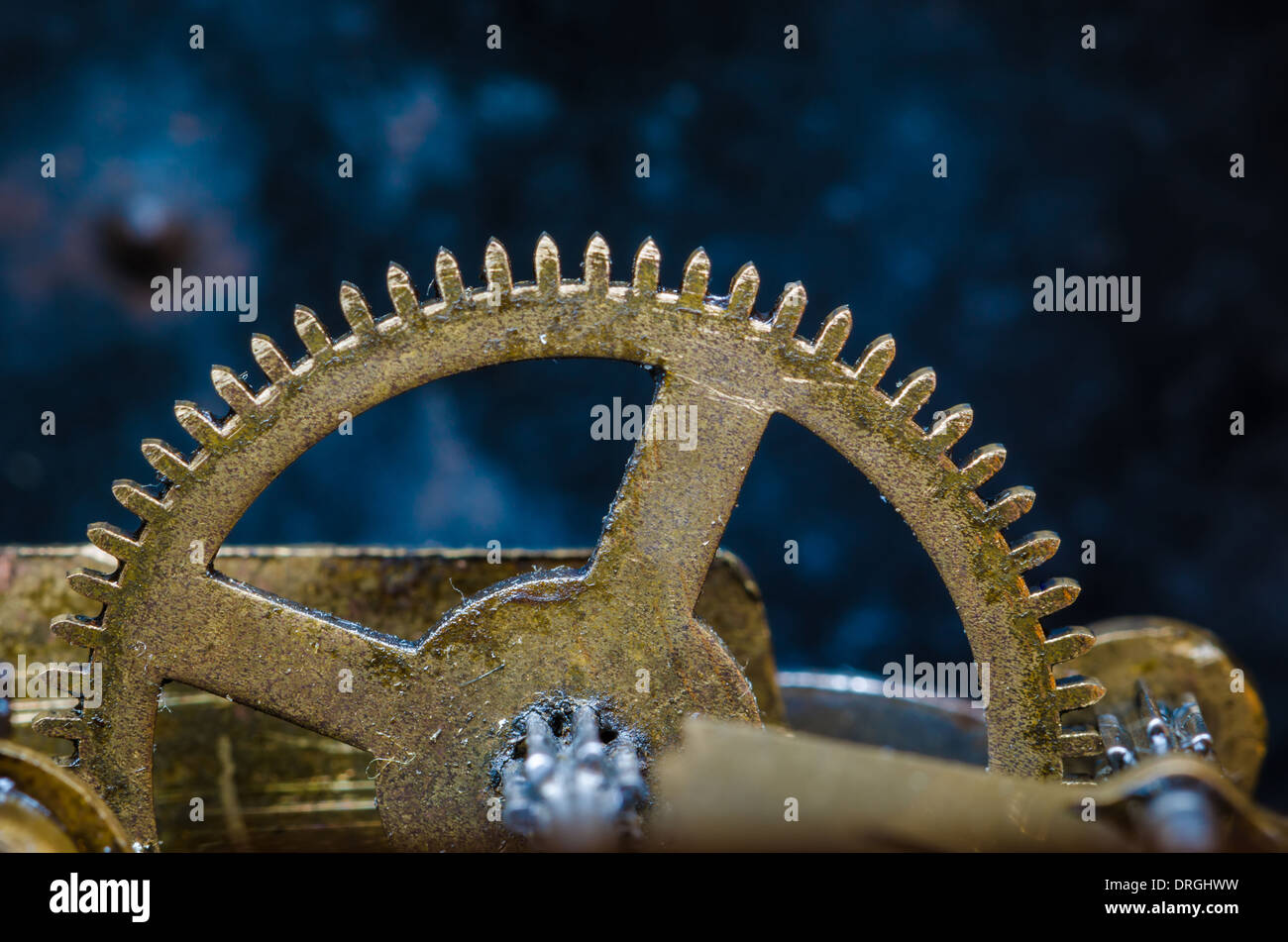 Very old clock mechanism Stock Photo - Alamy