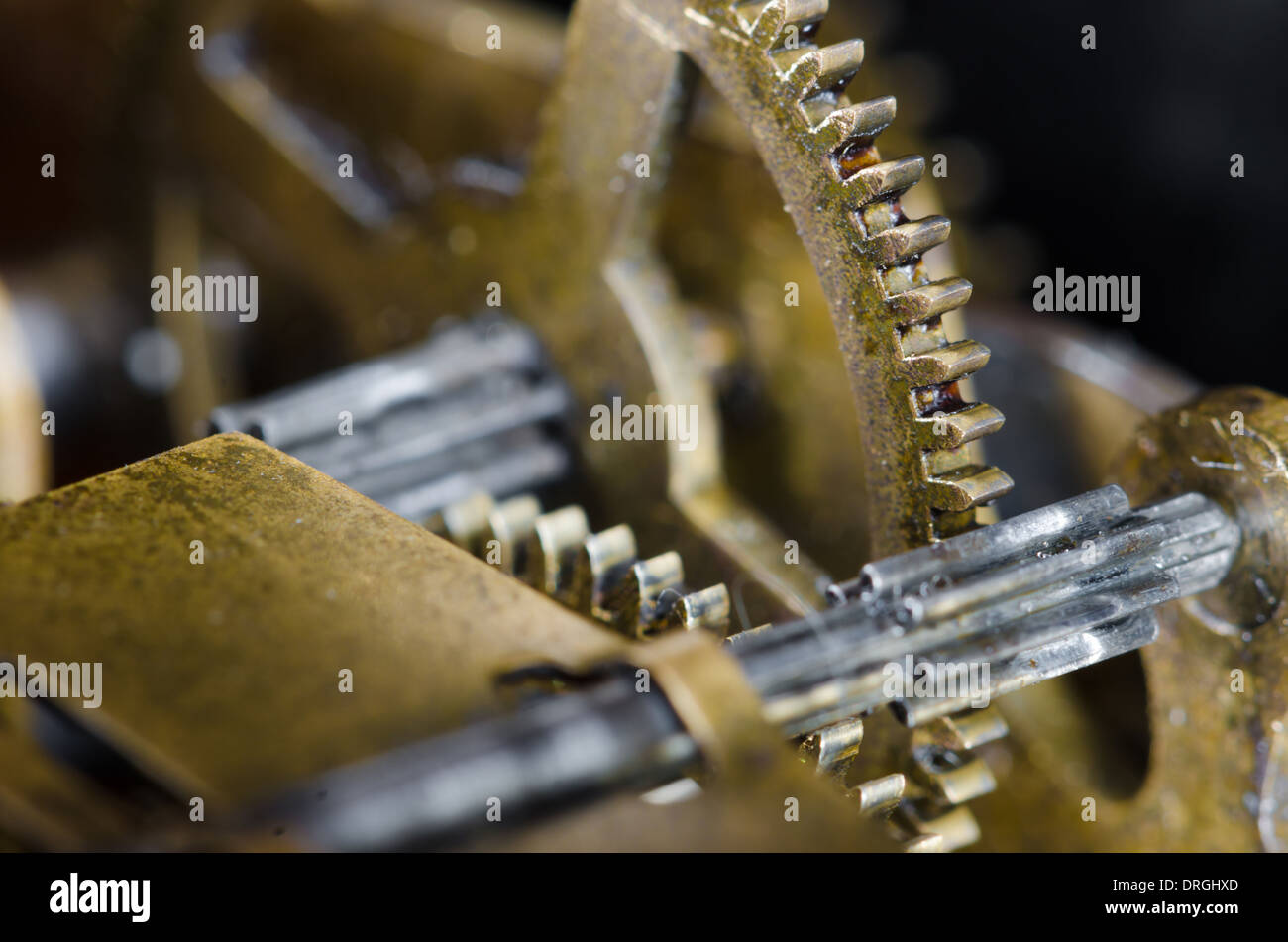 Very old clock mechanism Stock Photo - Alamy