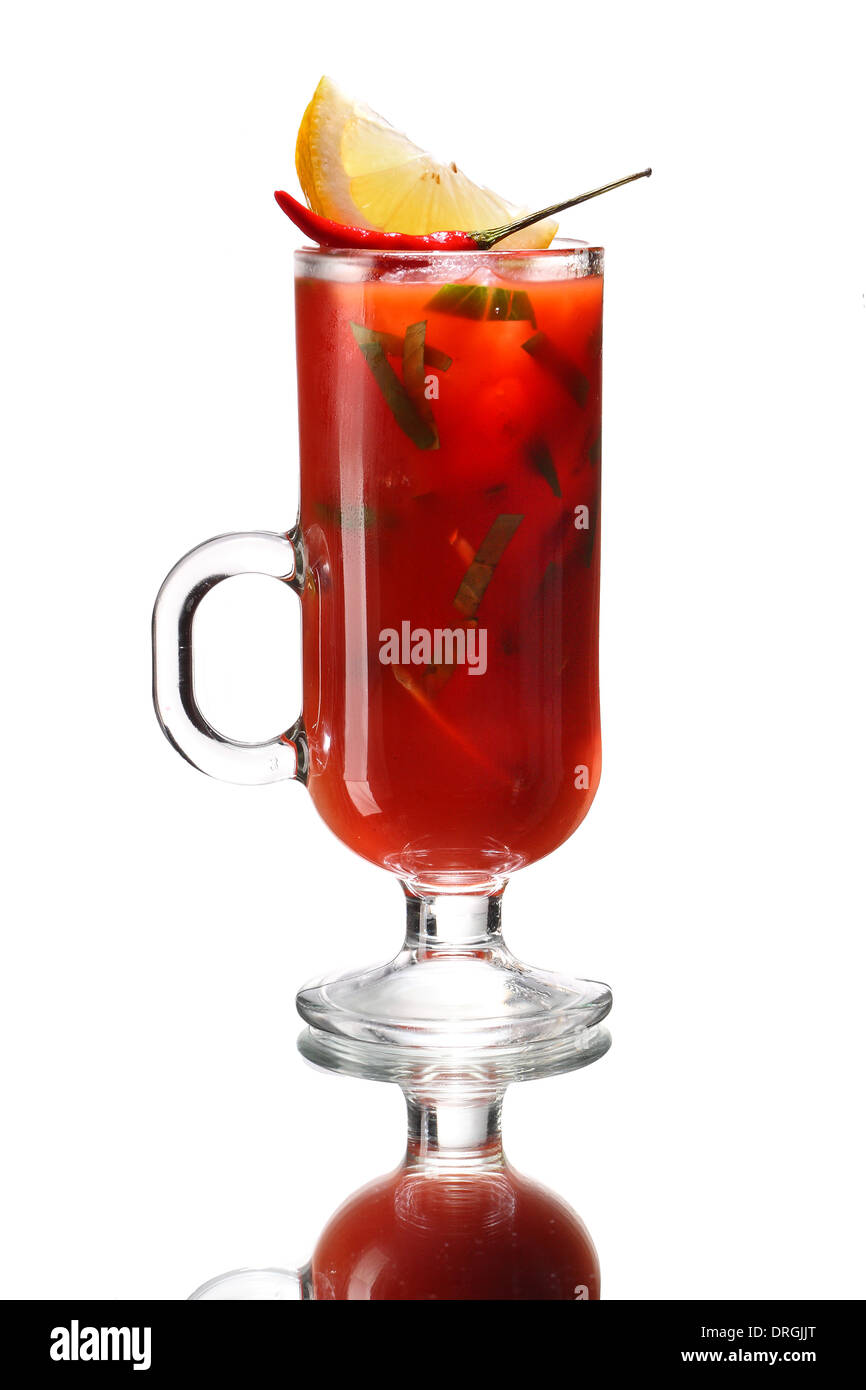 Hot chili pepper cocktail Stock Photo - Alamy
