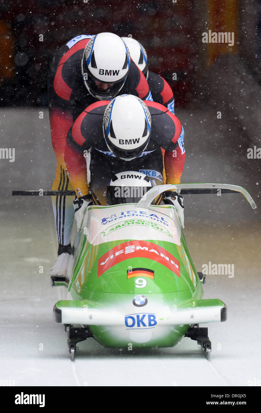 Koenigssee, Germany. 26th Jan, 2014. The German bobber Thomas ...