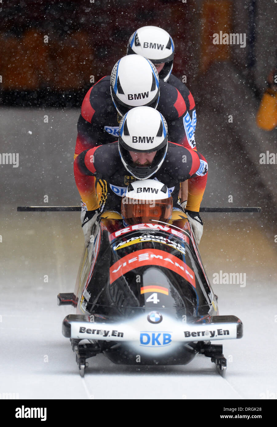 Koenigssee, Germany. 26th Jan, 2014. The German bobber Maximilian Arndt ...