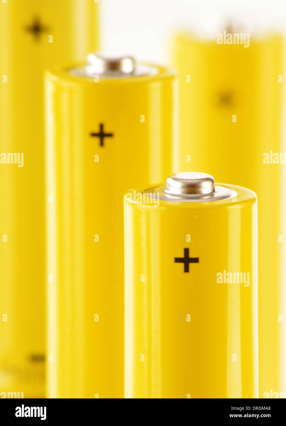 Composition with alkaline batteries. Chemical waste Stock Photo - Alamy