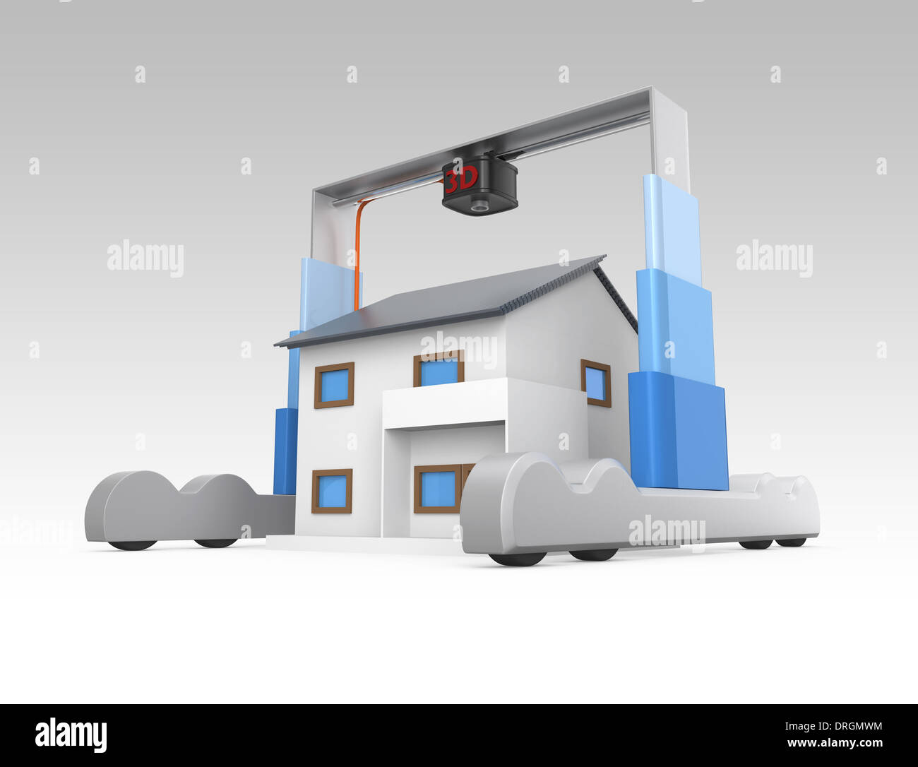 3d printer build house hi-res stock photography and images - Alamy