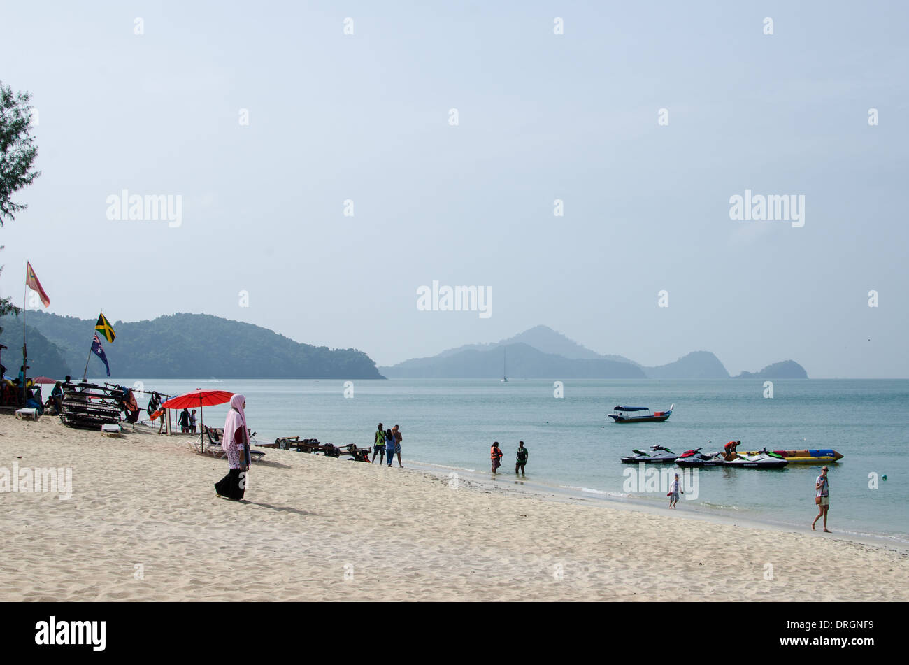 The beach at Pantai Cenang, Langkawi, Kedah, Malaysia Stock Photo - Alamy