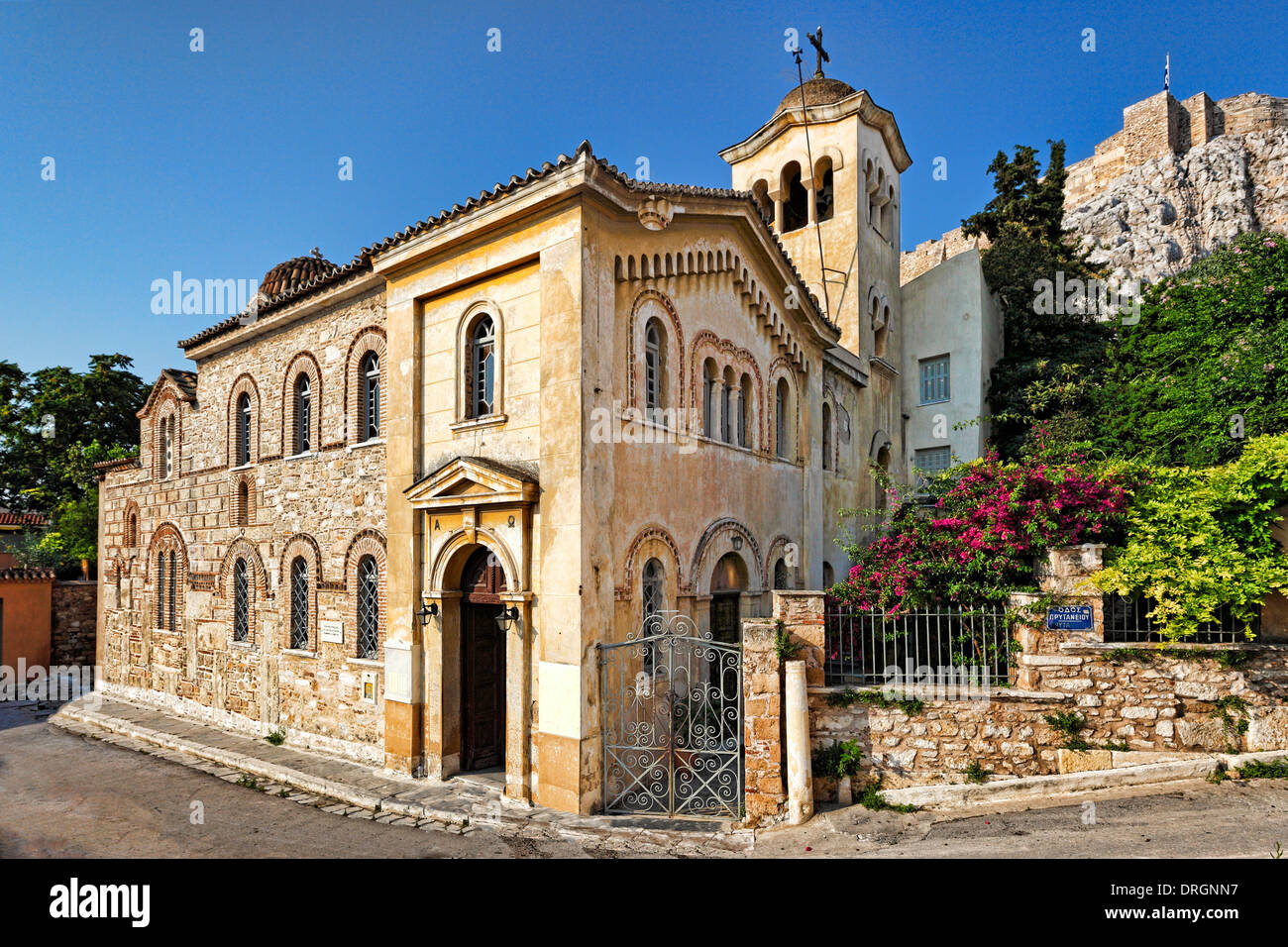 The church Agios Nikolaos Ragavas of Plaka in Athens, Greece Stock ...