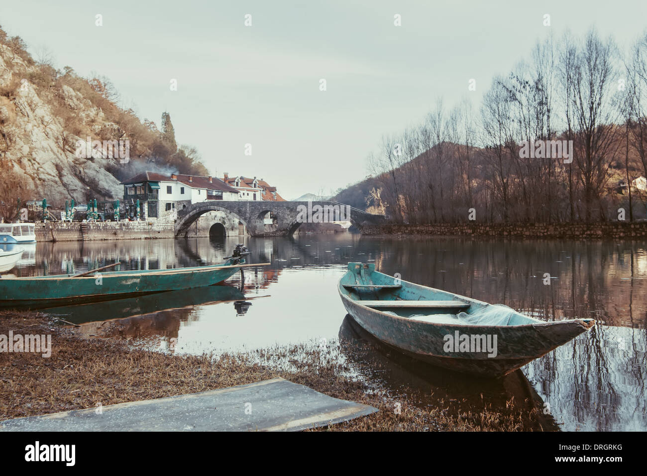 Rijeka Crnojevica village and bridge‎ Stock Photo - Alamy