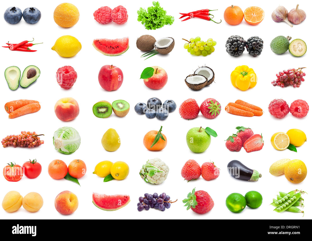 Fruits and Vegetables set Stock Photo - Alamy