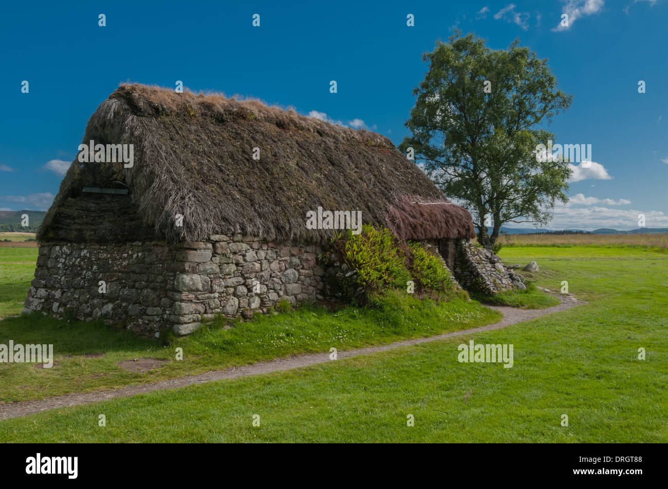 Old Leanach Cottage Culloden Battlefield nr Inverness Highland Scotland ...