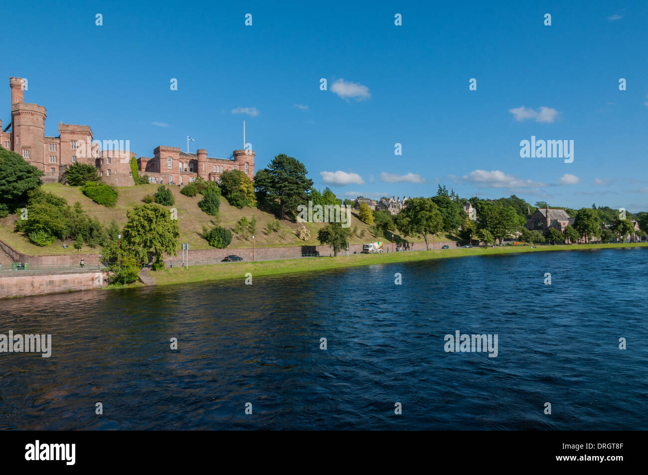 Inverness Castle and River Ness Inverness Highland Scotland Stock Photo ...