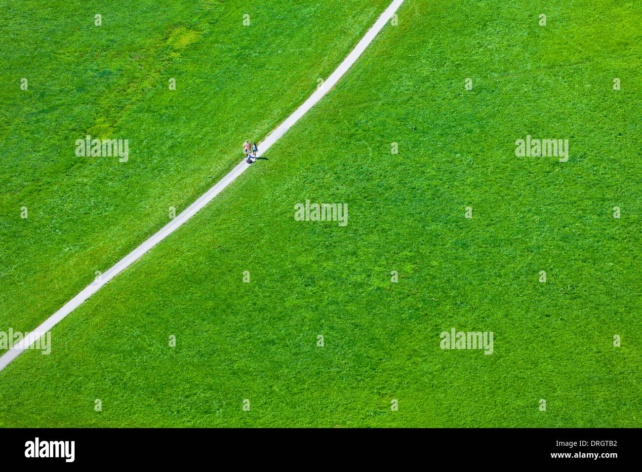 High angle people walking in road hi-res stock photography and images ...