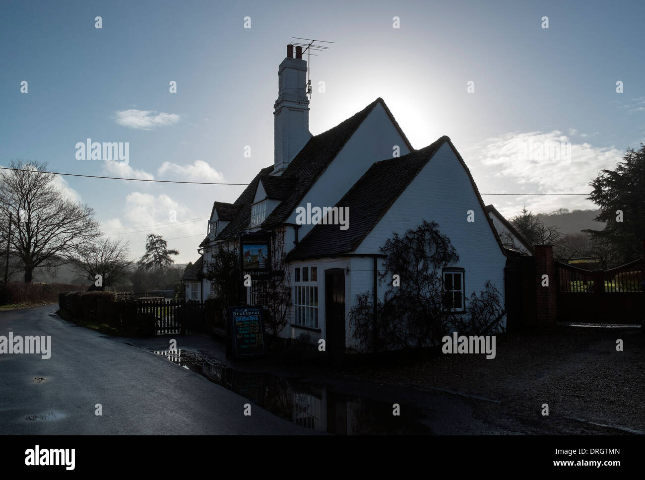 Bull and Butcher pub restaurant Turville village Buckinghamshire UK ...