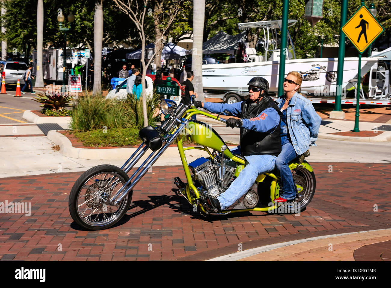 Thunder by the Bay motorcycle event in Sarasota Florida Stock Photo - Alamy