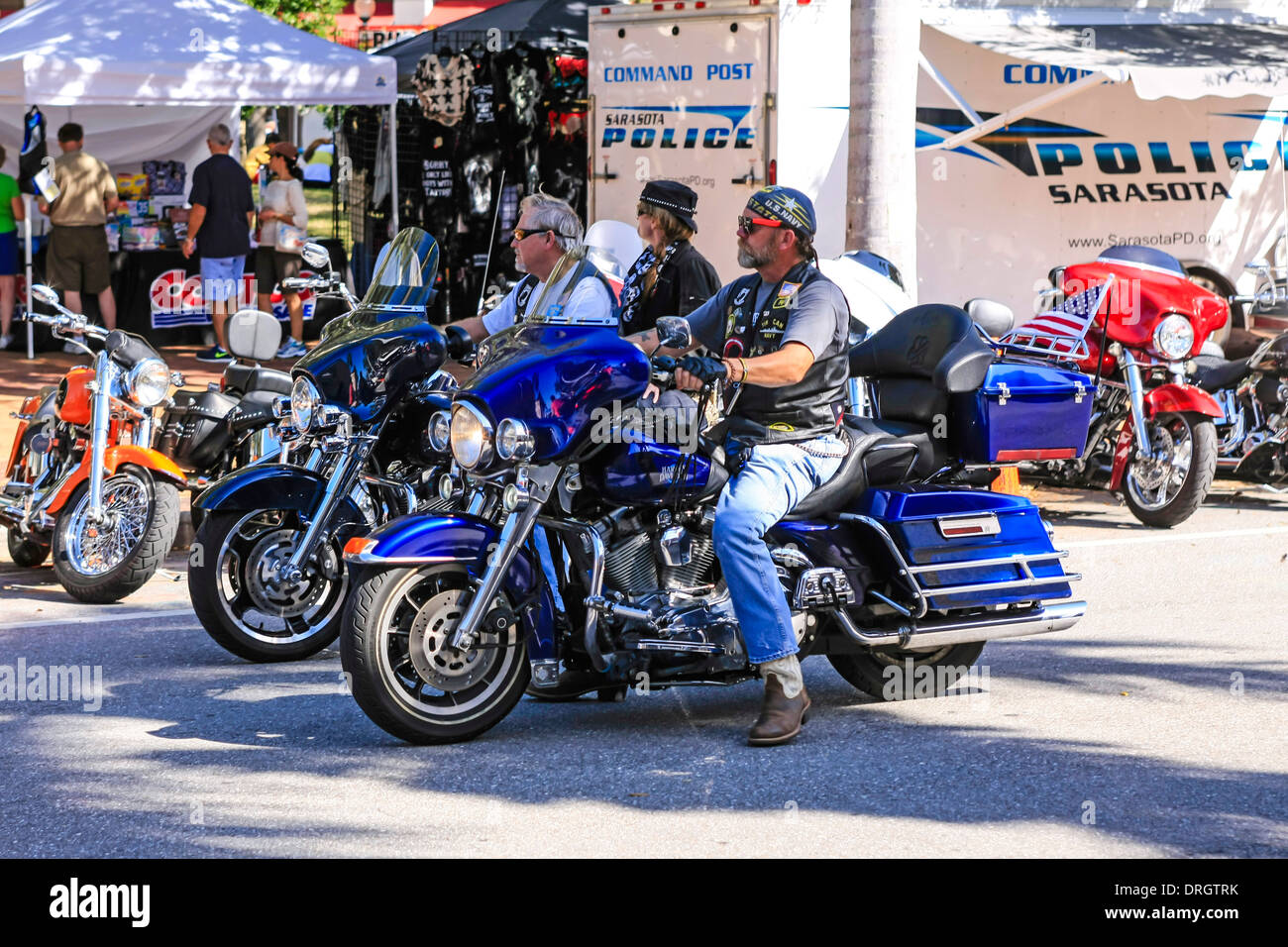 Thunder by the Bay motorcycle event in Sarasota Florida Stock Photo - Alamy