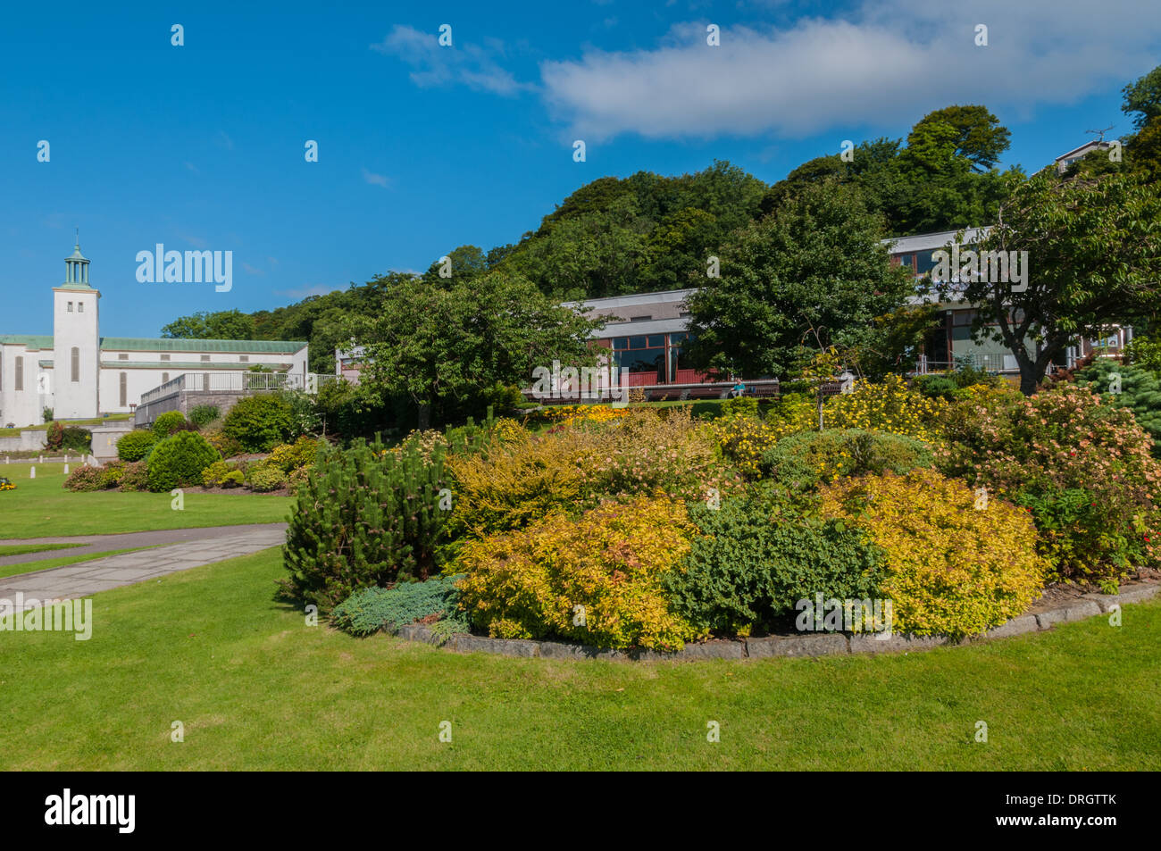 Gardens at Corran Halls and Esplanade Church of Scotland Oban Argyll ...