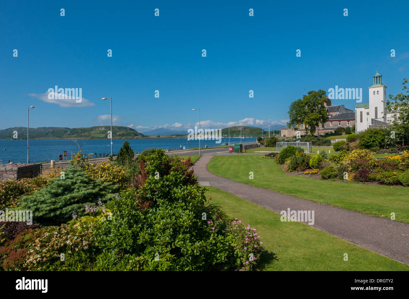 Gardens at Corran Halls and Esplanade Church of Scotland Oban Argyll ...