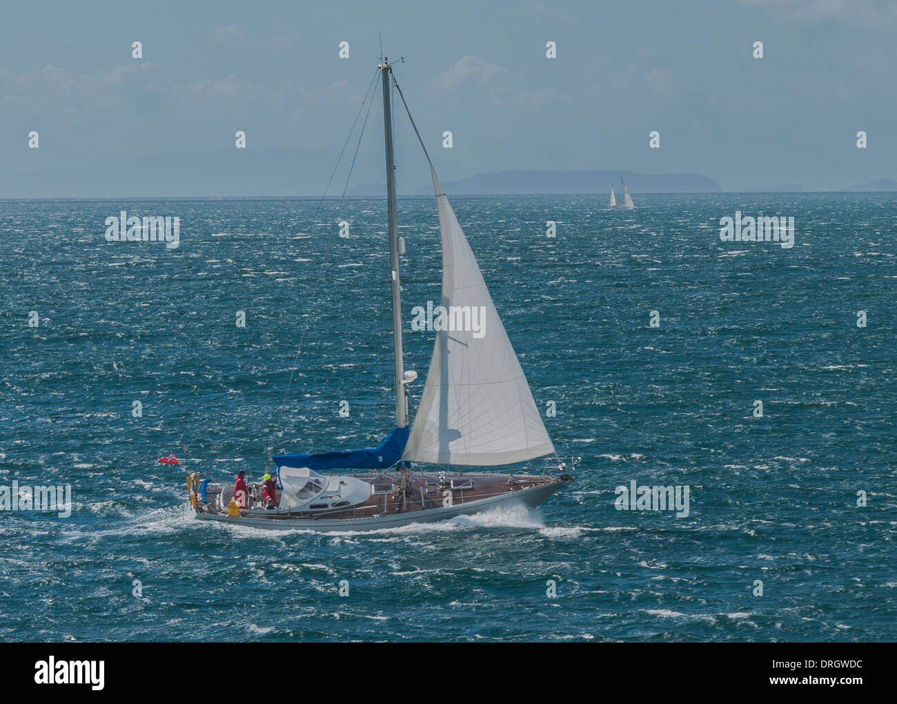 Yacht sailing in rough seas hi-res stock photography and images - Alamy