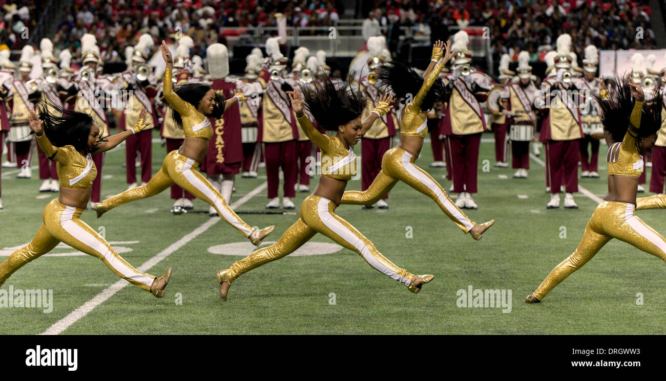 Atlanta, Georgia, USA. 25th Jan, 2014. The Marching Wildcats from ...
