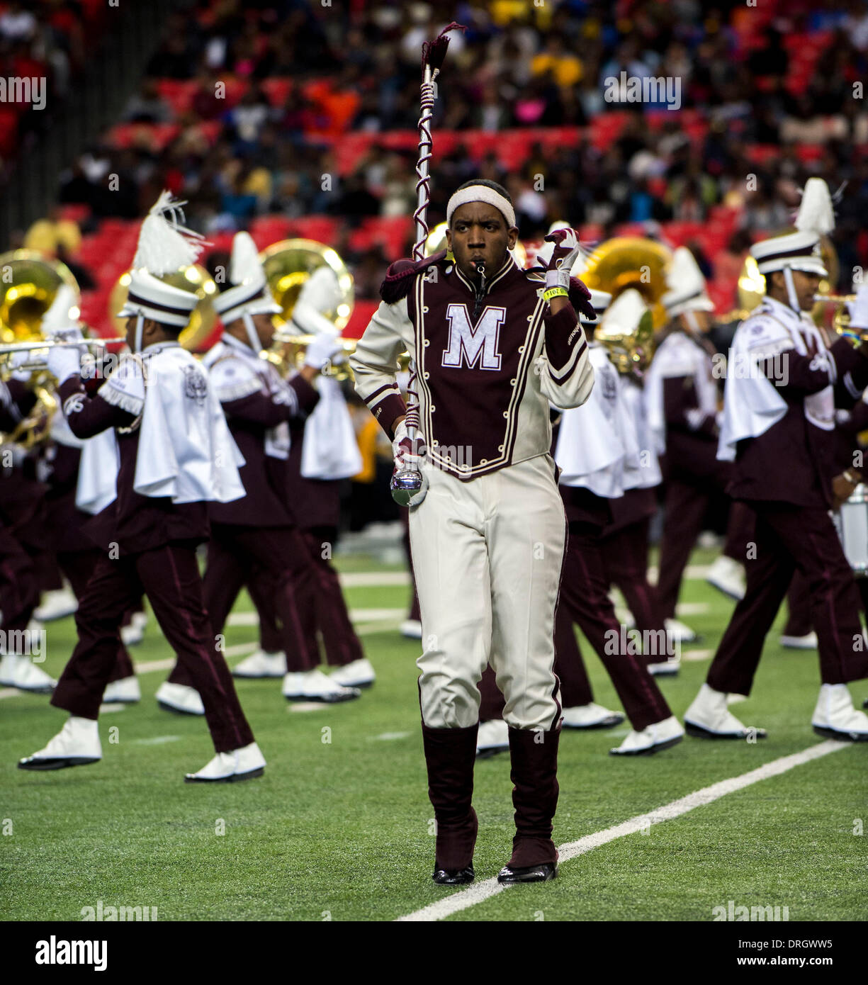 Atlanta, Georgia, USA. 25th Jan, 2014. The Marching Maroon Tigers from ...