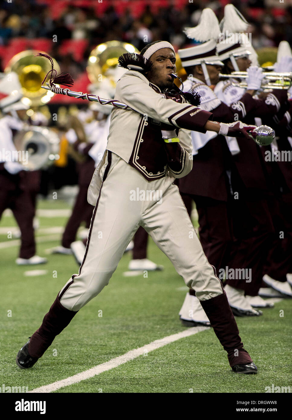Atlanta, Georgia, USA. 25th Jan, 2014. The Marching Maroon Tigers from ...