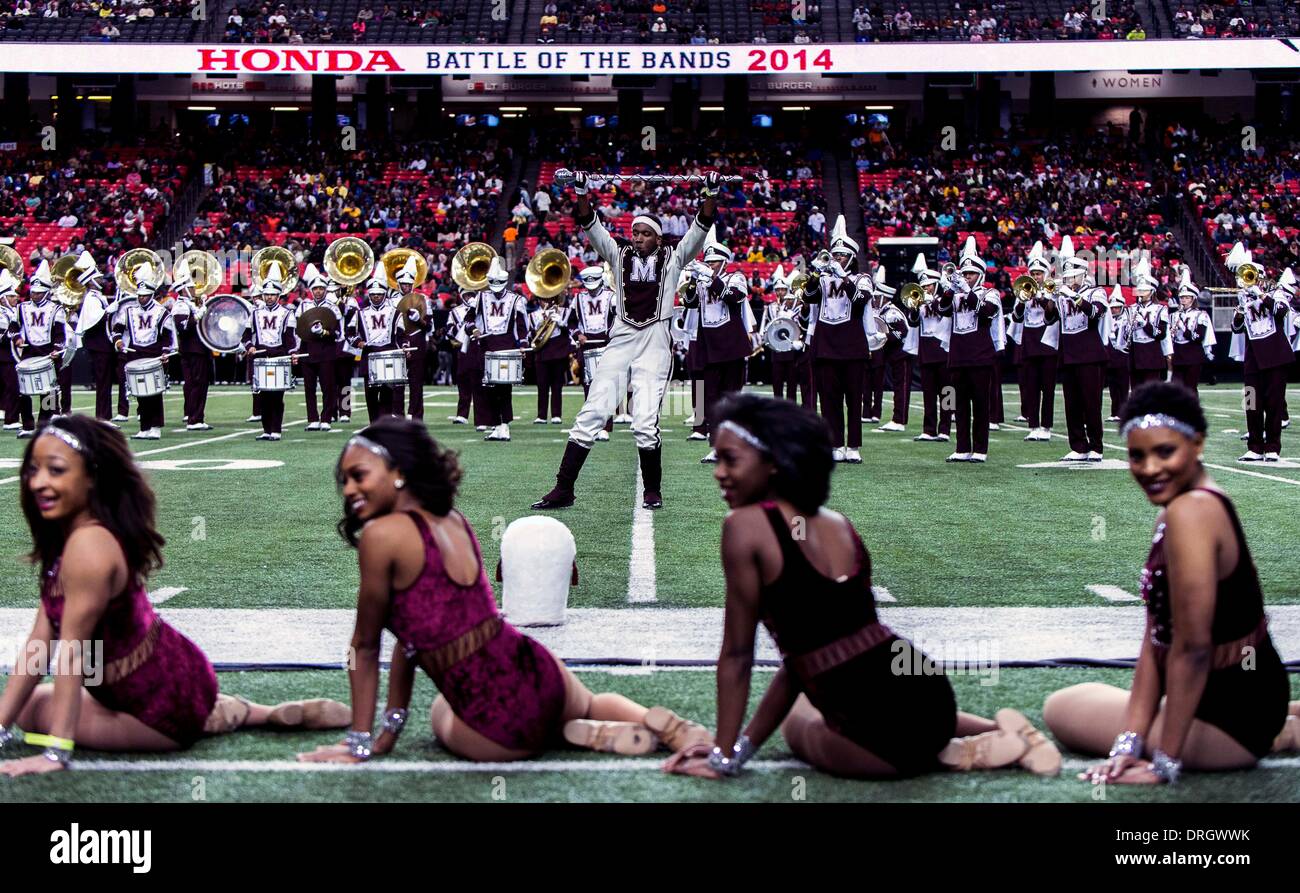 Atlanta, Georgia, USA. 25th Jan, 2014. The Marching Maroon Tigers from ...